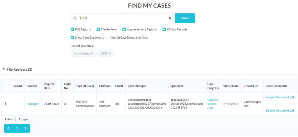 Case Search – Kawaconn Connect Help
